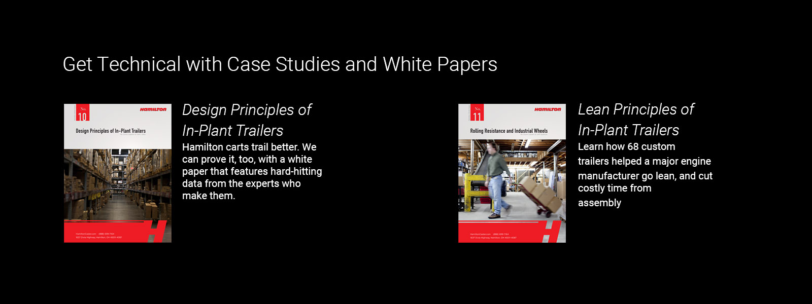 Why Hamilton Material Handling Equipment