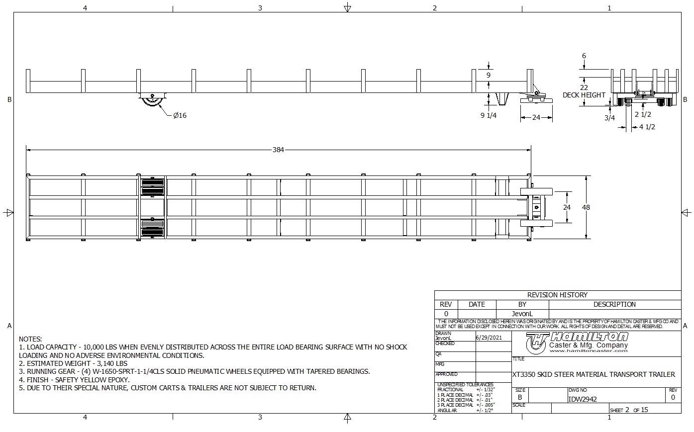 Trucks and Carts Blog | XT3350 - Semi Live Skid Trailer