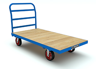 Steel Deck Wagon Cart: Material Handling Equipment: Hamilton Caster