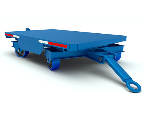 Four Wheel Steer Trailers - 2K Load Capacity: Material Handling Equipment